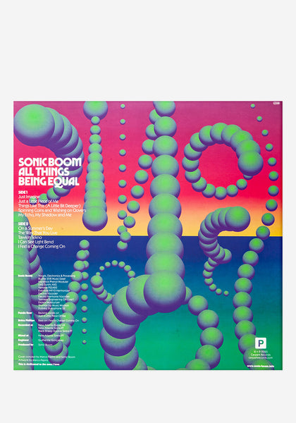 Sonic Boom-All Things Being Equal Exclusive LP (Autographed) Color Vinyl | Newbury Comics