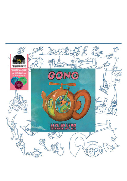 Gong-Live In Lyon, December 14, 1972 3LP (Color) Vinyl | Newbury Comics
